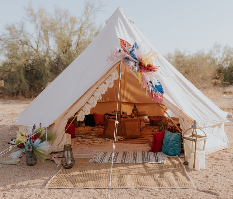 Adult Glamping Lounge Tent Rentals in Arizona | AZ Sleepy Teepee